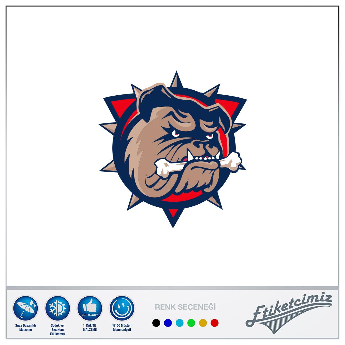 Bulldog Sticker 6 - Çamurluk Oto Sticker - Etiketcimiz.com