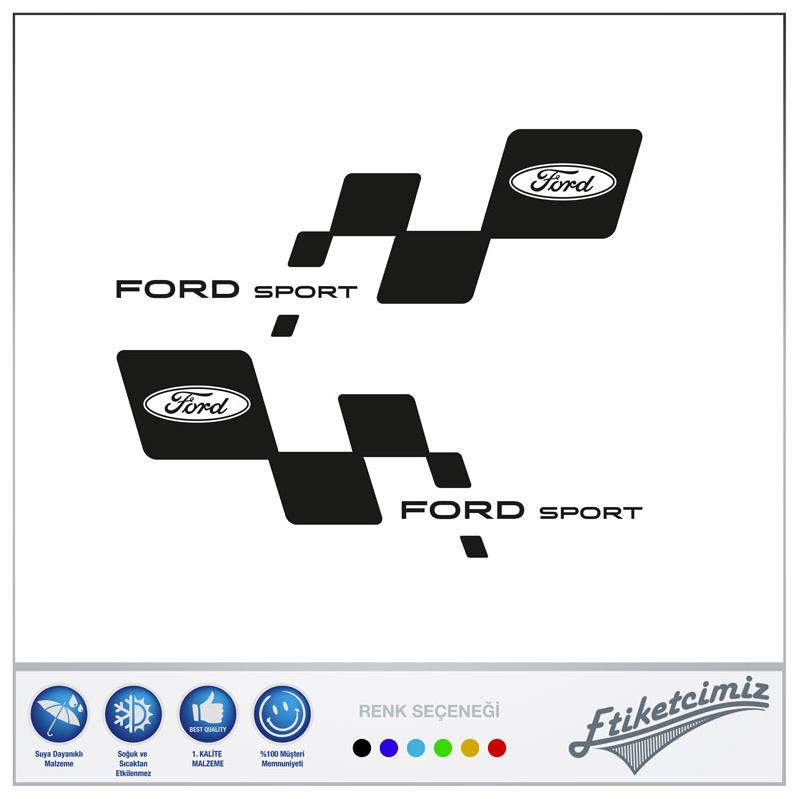 Ford Sport Sticker - Ford Oto Sticker - Etiketcimiz.com
