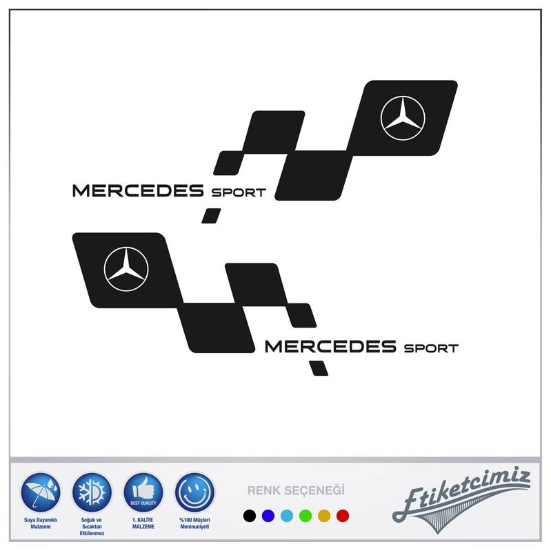 Mercedes Sport Sticker - Mercedes Oto Sticker - Etiketcimiz.com