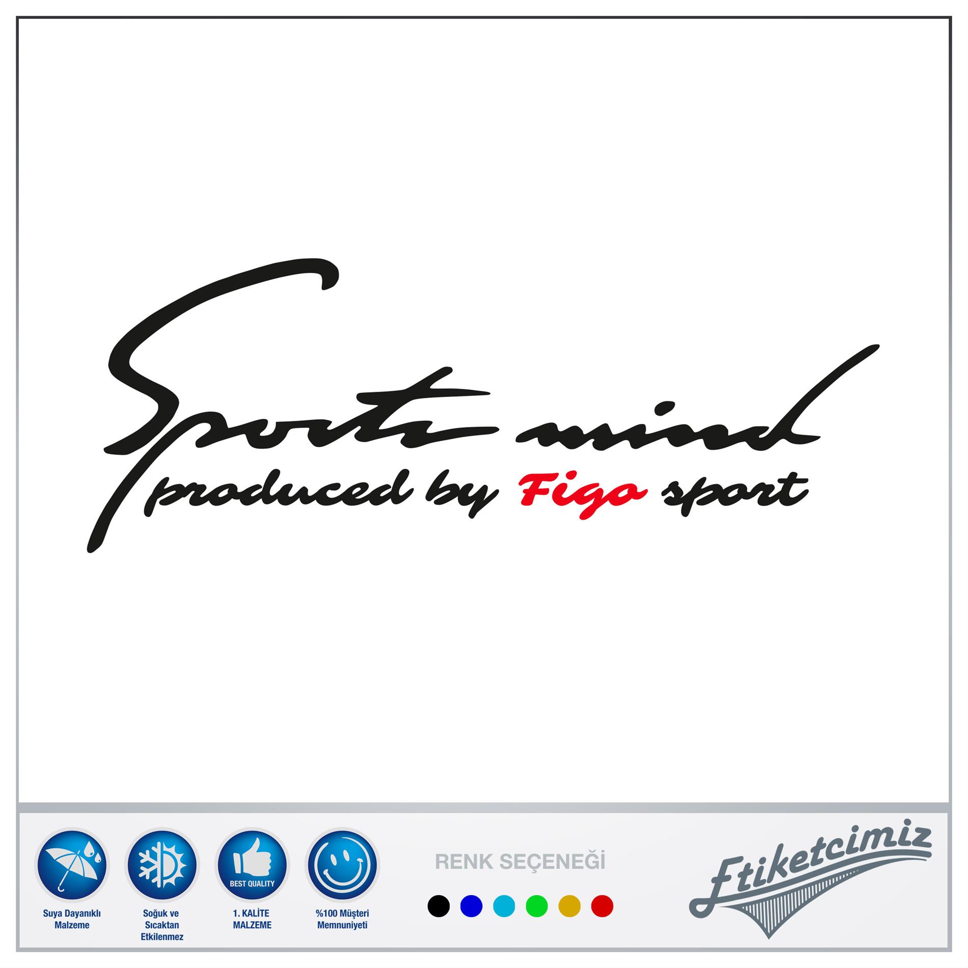 Ford Figo Sports Mind Sticker - Ford Oto Sticker - Etiketcimiz.com