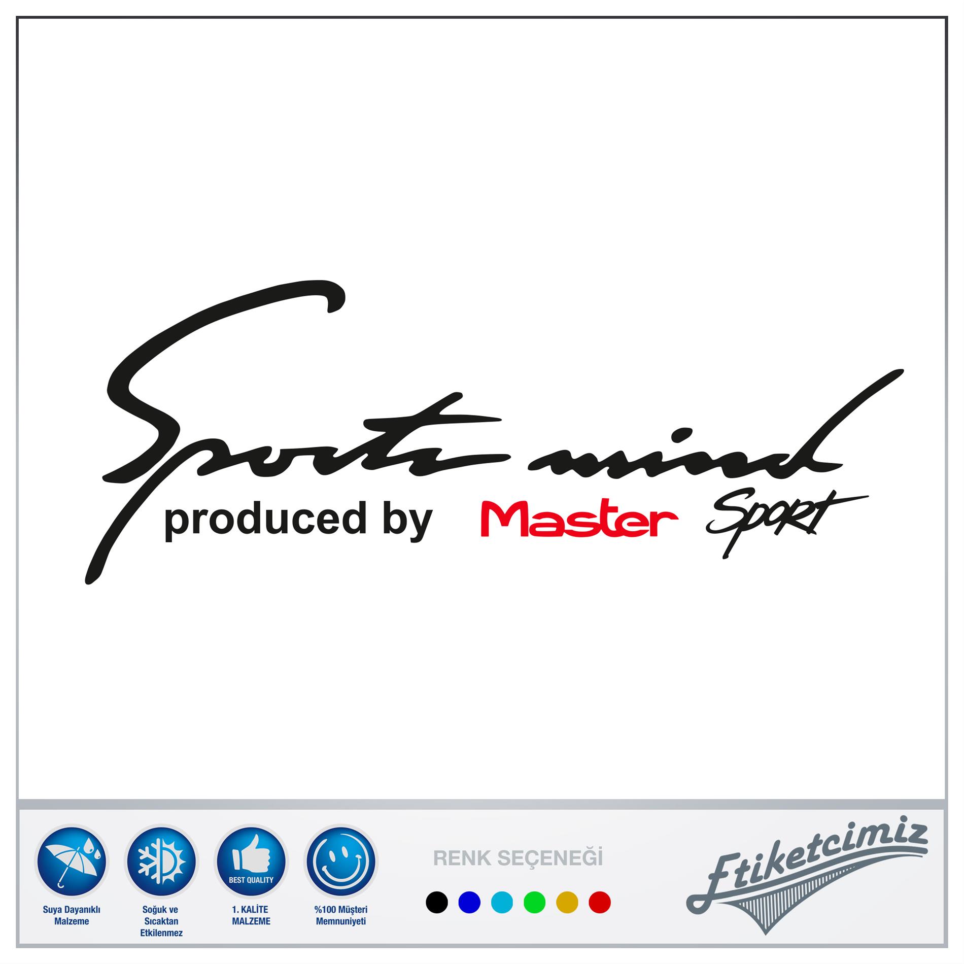 Renault Master Sports Mind Sticker - Etiketcimiz.com
