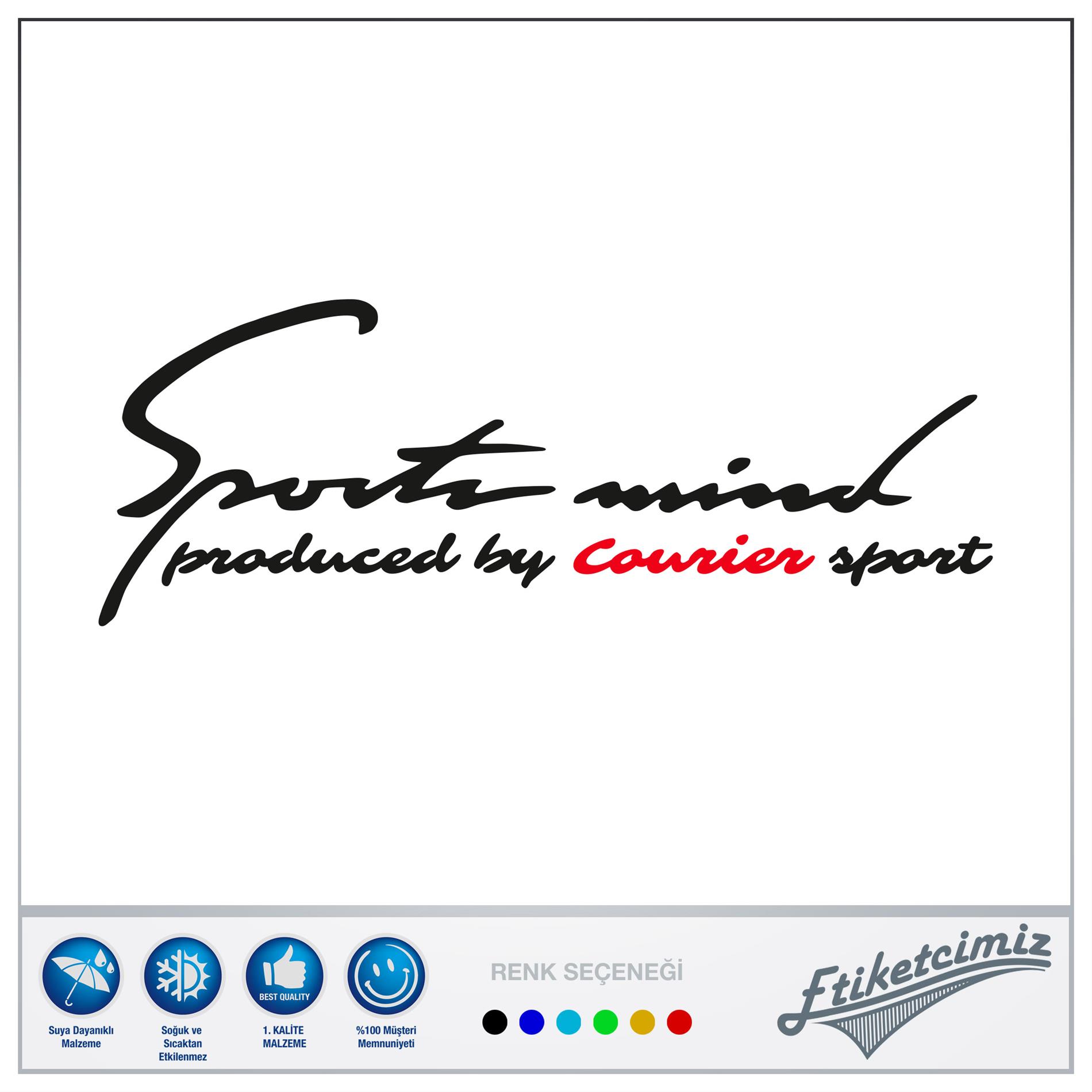 Ford Courier Sports Mind Sticker - Ford Oto Sticker - Etiketcimiz.com